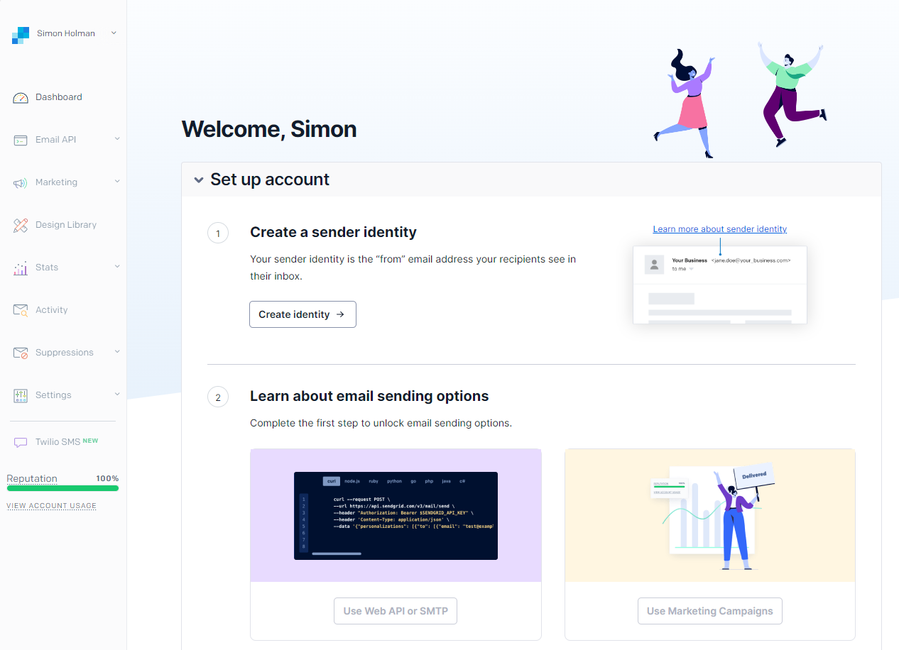 SendGrid Account Setup and Domain Verification with Azure DNS - Simon ...