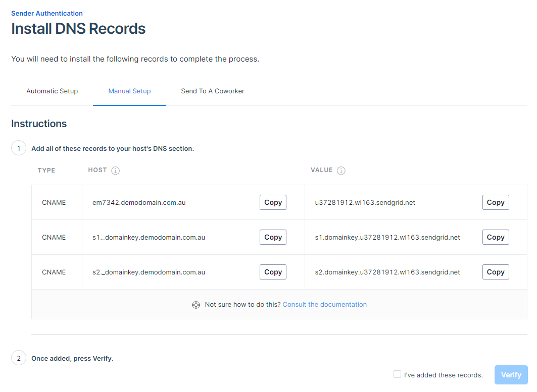 SendGrid Account Setup and Domain Verification with Azure DNS - Simon ...
